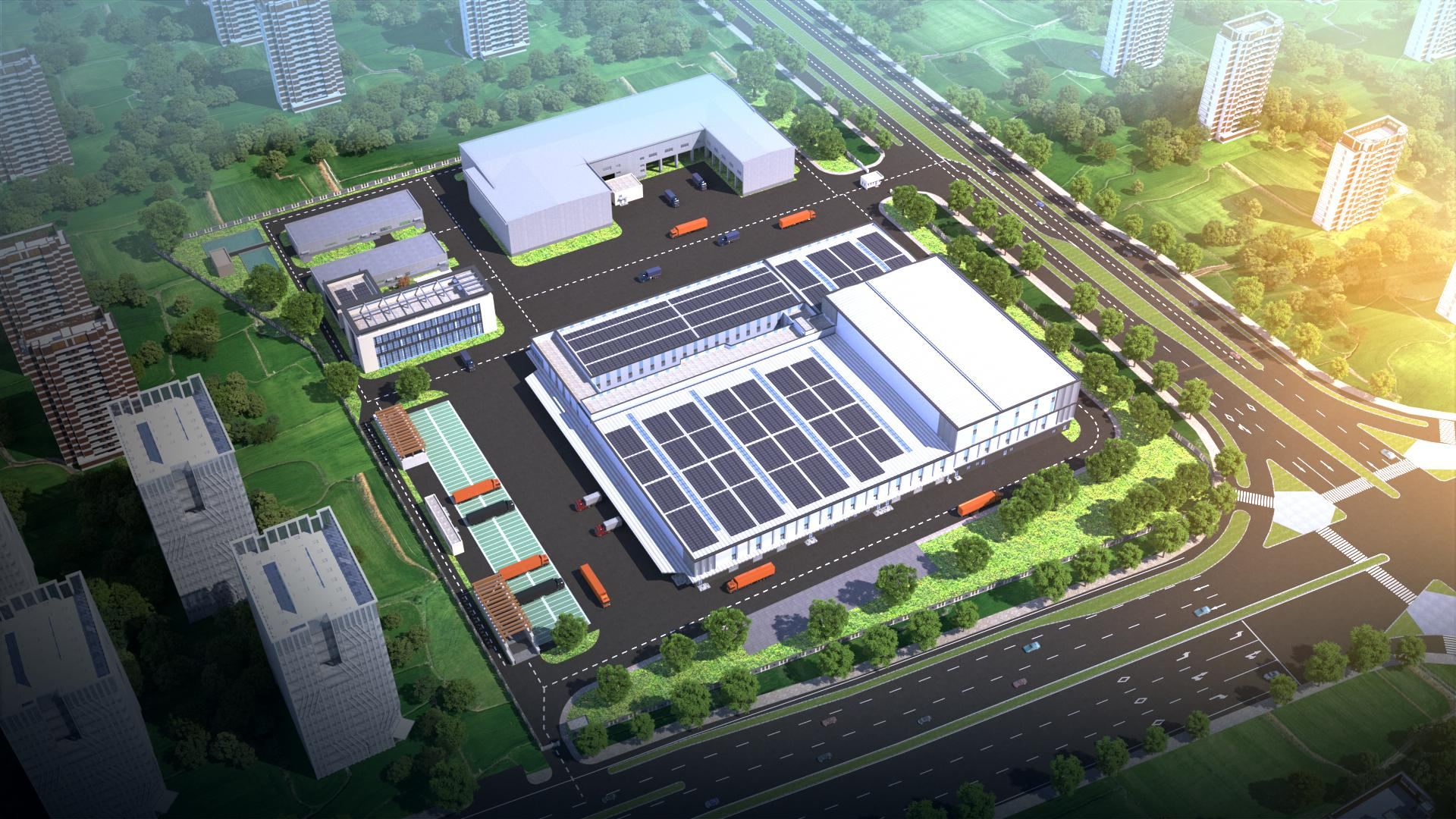 Logistics Park 3D Arch. & Logistics Viz